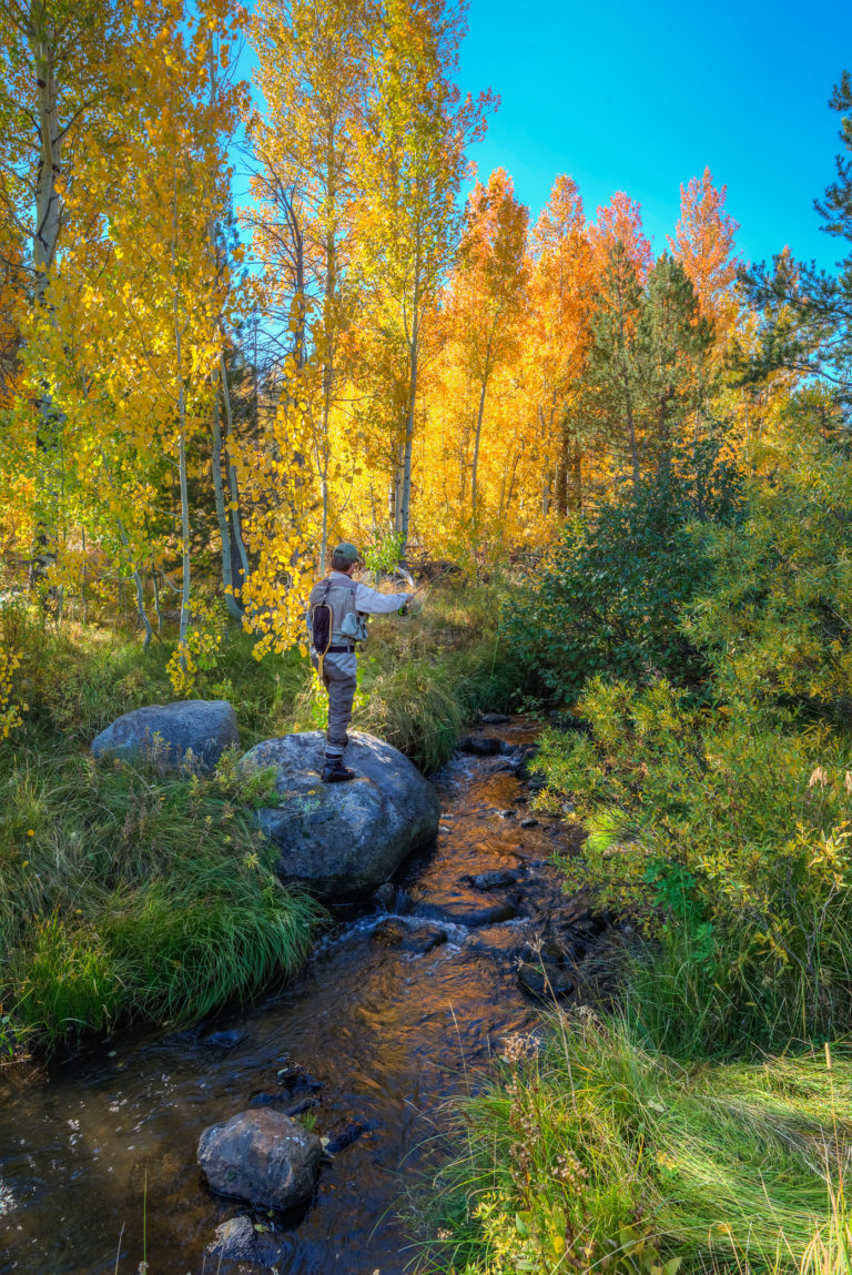 Red Lake is Green, Lime, Yellow and Orange – California Fall Color